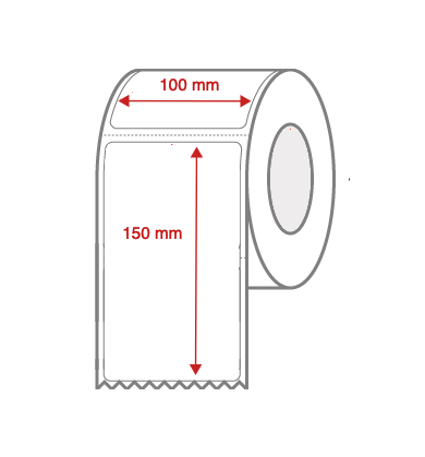 Couriers Please Shipping Labels 100mm x 150mm - 5 Rolls of 400 LPR